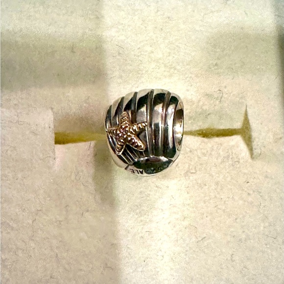 Pandora | Jewelry | Pandora 925 4k Retired Sea Shell Bead Charm | Poshmark